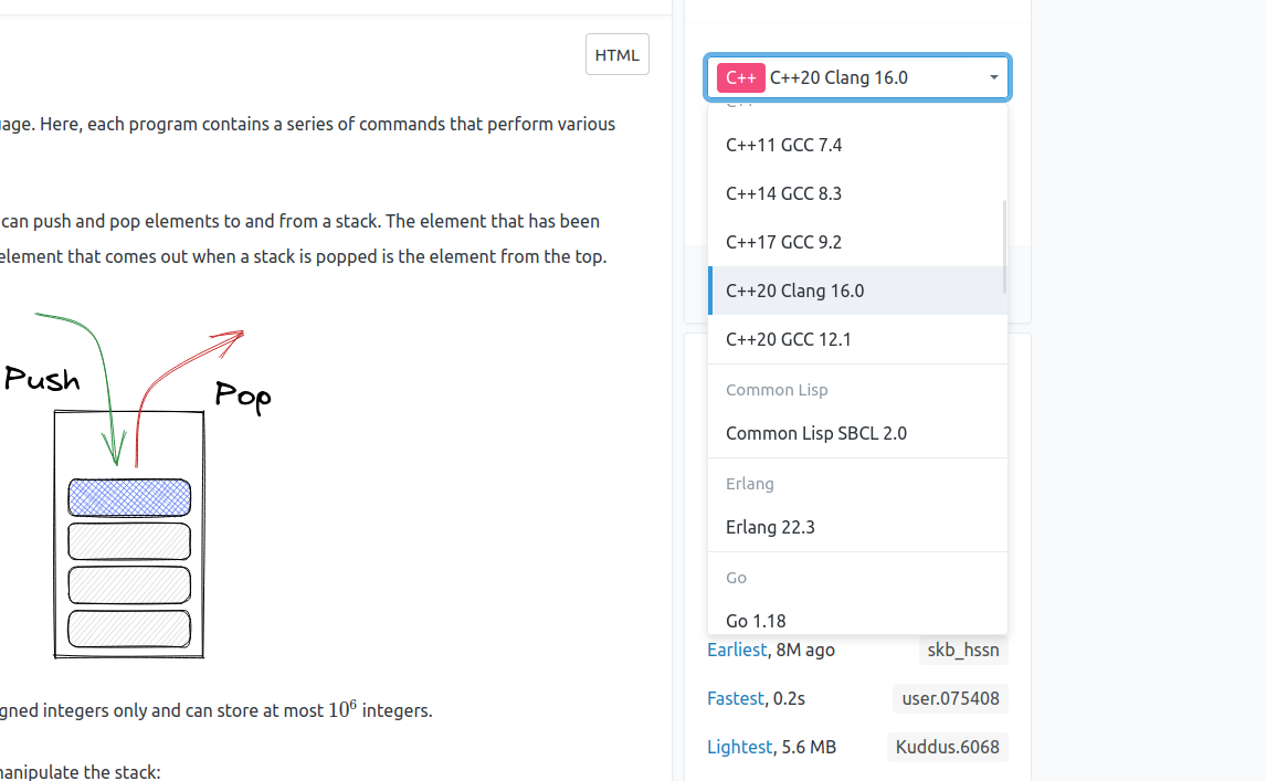 Added Clang C++ Support | Toph Blog